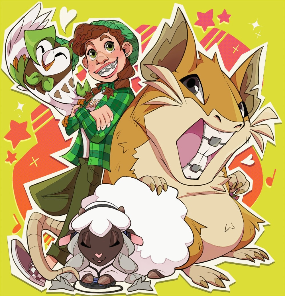 「Turning Red Pokemon: Team Miriam 」|• 🐾Southpauz 🐾 •のイラスト