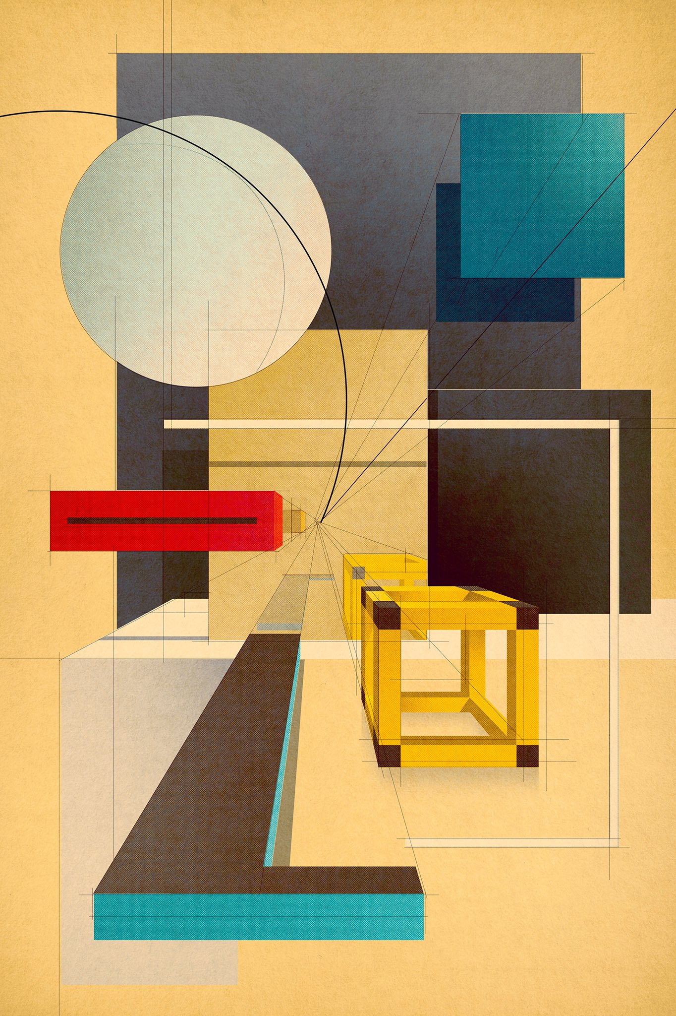 Geometric Architecture Art