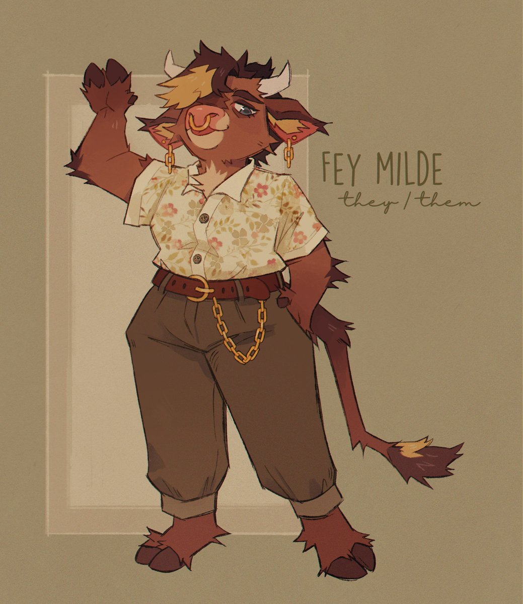 「sometimes u just gotta draw a silly indu」|Fey 🌿のイラスト