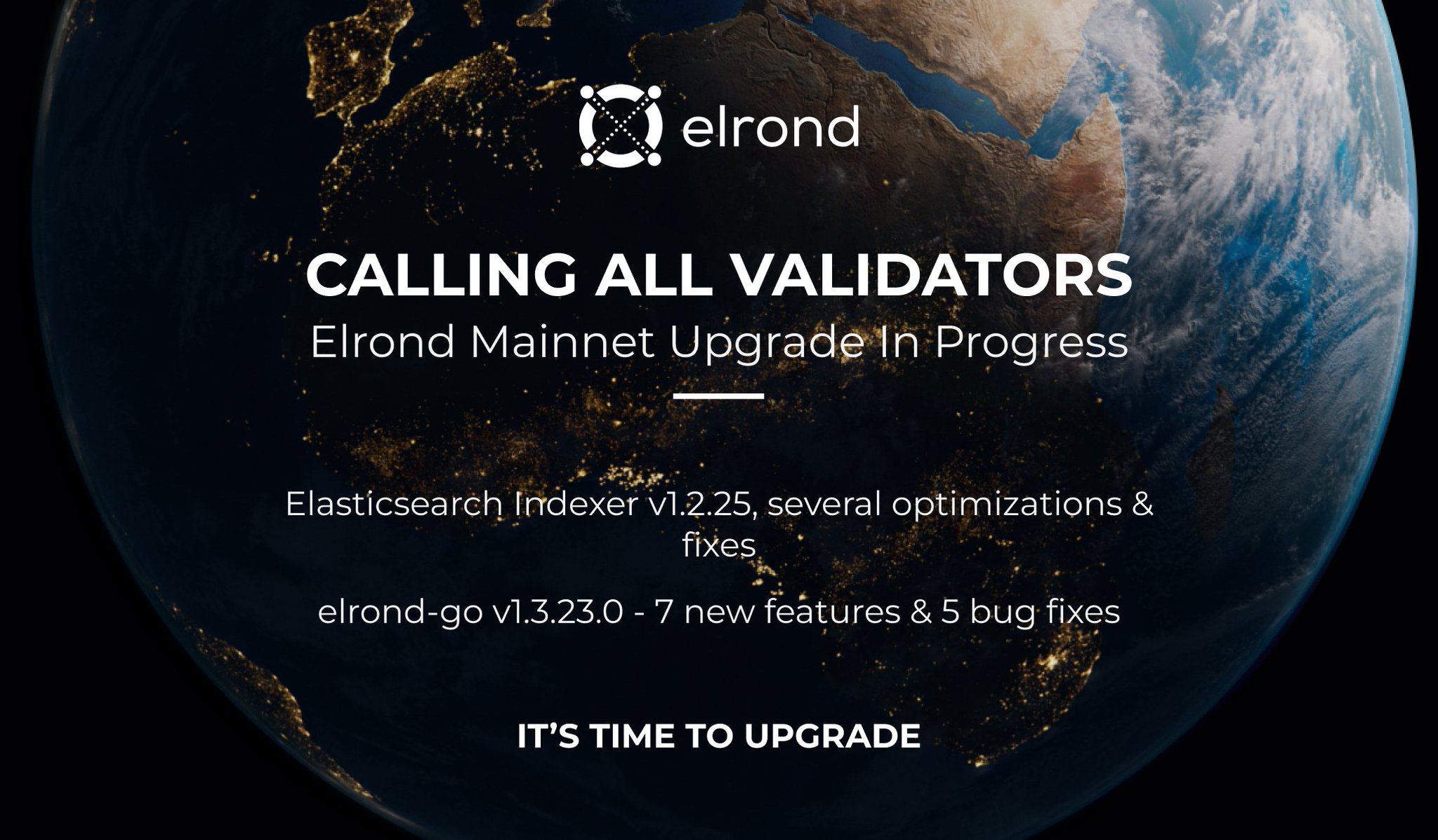 Lucian Mincu on Twitter: "Calling all @ElrondNetwork Validators 🛠️ elrond-go v.1.3.23.0 is here ...