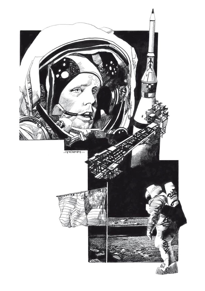 Neil Armstrong Drawing Picture