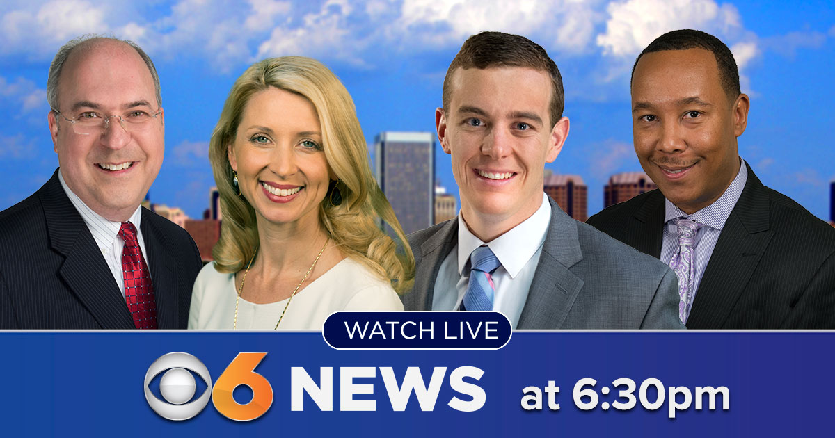 WTVR CBS 6 Richmond on Twitter: "WATCH LIVE: Catch @CBS6 News at 6:30 p.m. with @JakeBurnsCBS6 ...
