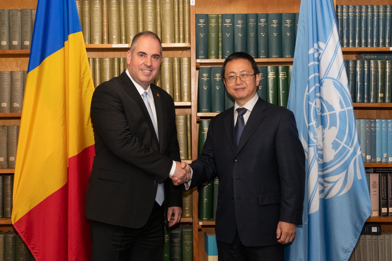 ICAO on Twitter: "The Rep. of Romania to ICAO, H.E. Bogdan Manoiu, & Deputy Director Mr. Chunyu ...