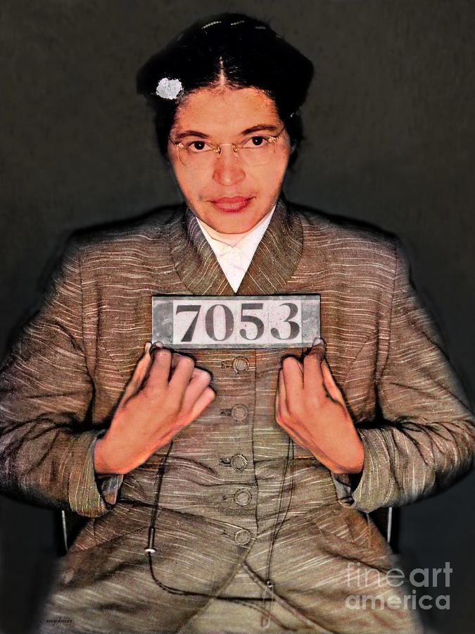 Rosa Parks Bus Boycott In Color