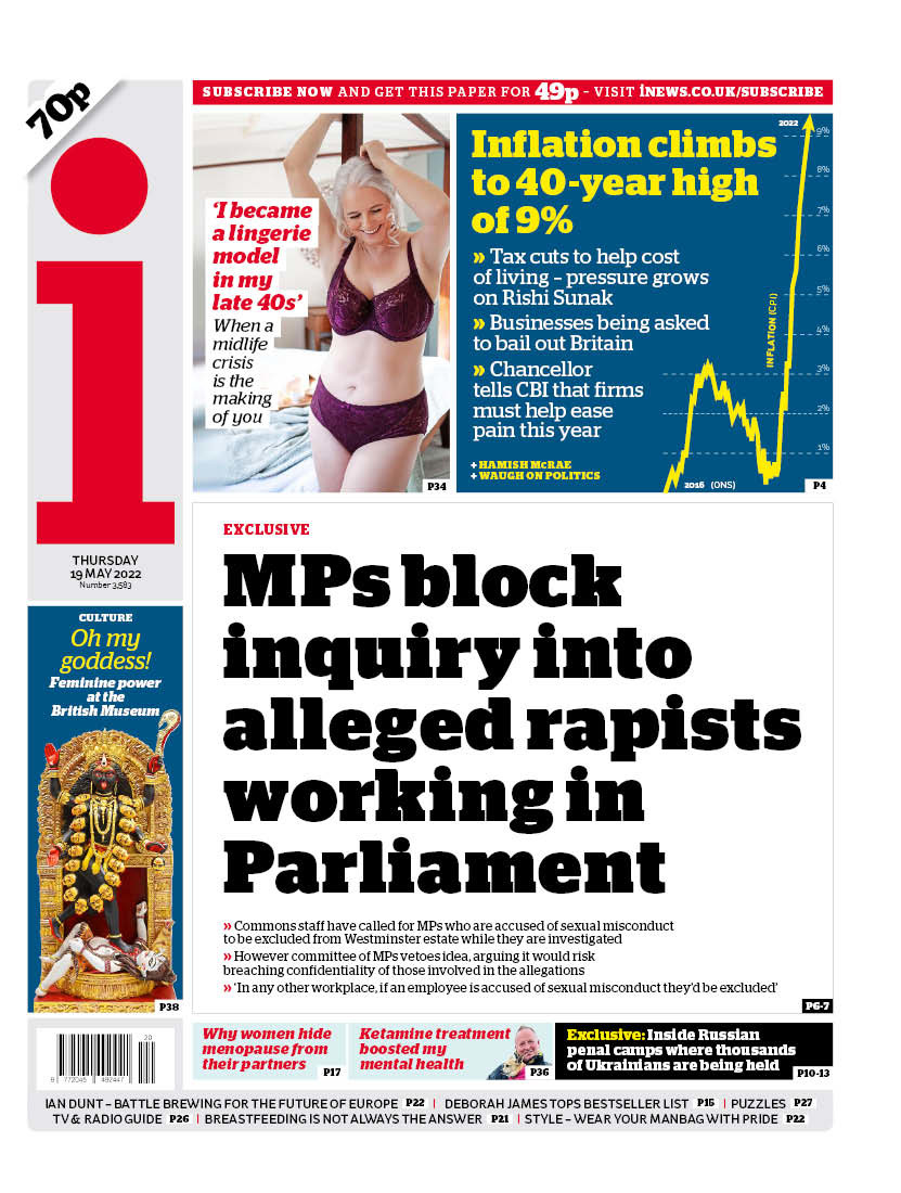 I Newspaper On Twitter Thursdays Front Page Mps Block Inquiry Into
