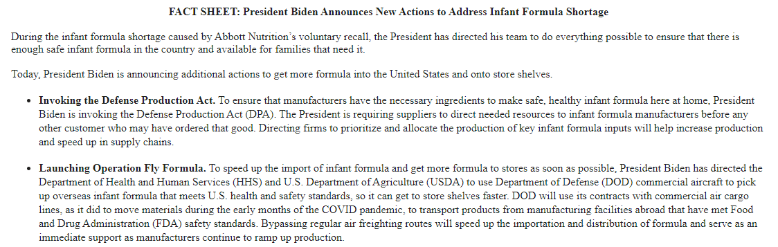 zerohedge on Twitter: "Operation Fly Formula https://t.co/FgP37fPFPj" / Twitter