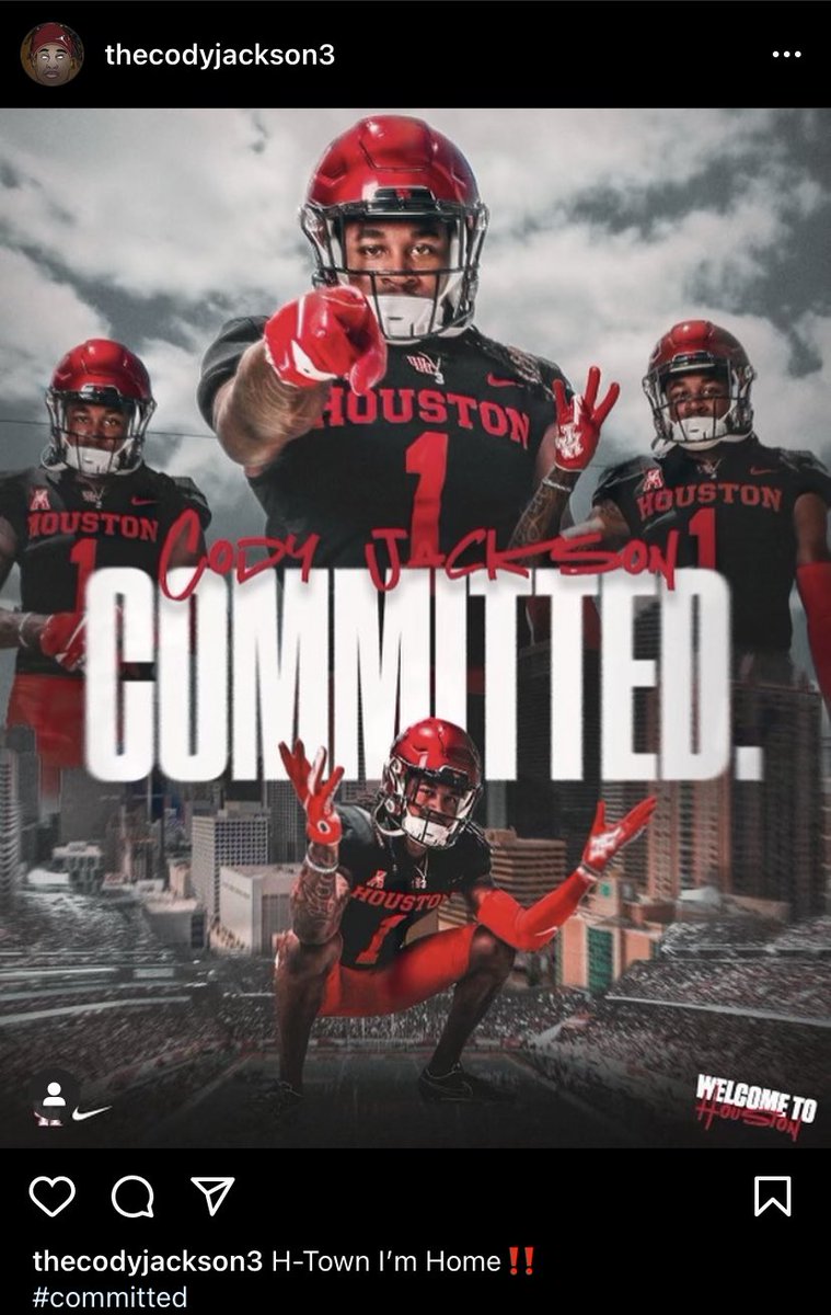 Oklahoma WR Cody Jackson transfers to Houston : r/CFB
