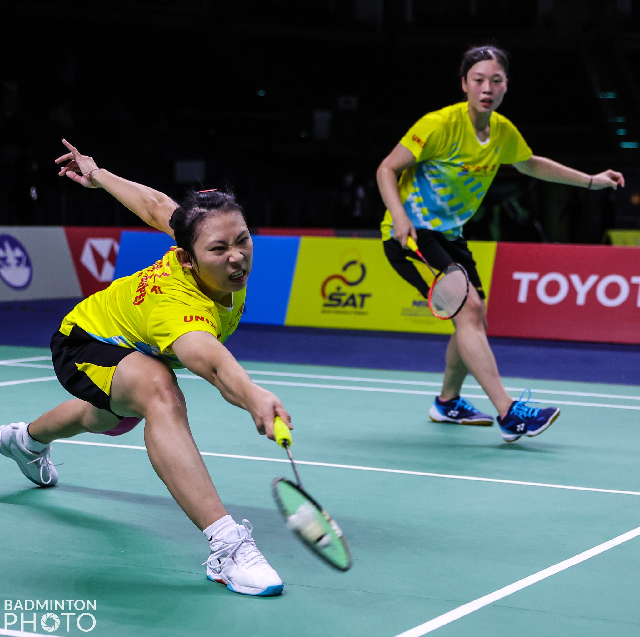 Badminton Asia on Twitter: "Hu Ling Fang/Lin Xiao Min from Chinese Taipei in action during ...