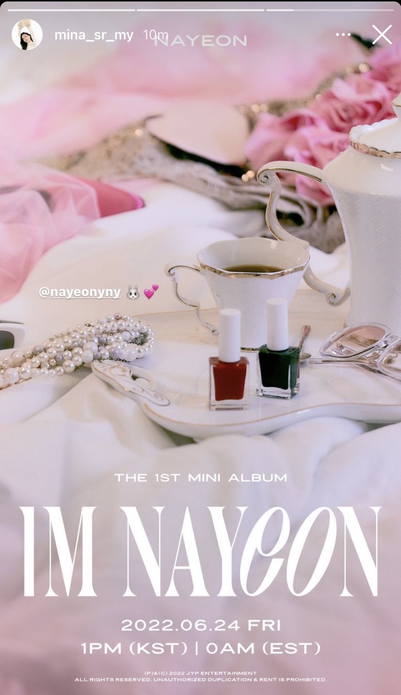 📓 on Twitter: "Omgggg mina my day nayeon on her instagram #MINAYEON https://t.co/FChz4YFaPo ...