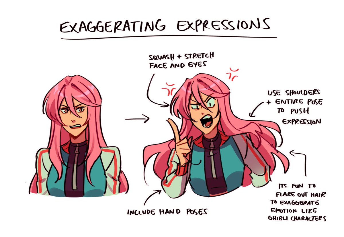 「some tips on how i draw + exaggerate expressions ! 」diana🩷の漫画