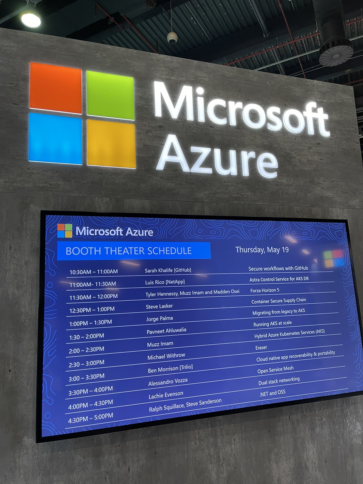 Sean McKenna on Twitter: "Lots of good stuff happening at the #KubeConEU @Azure booth today ...