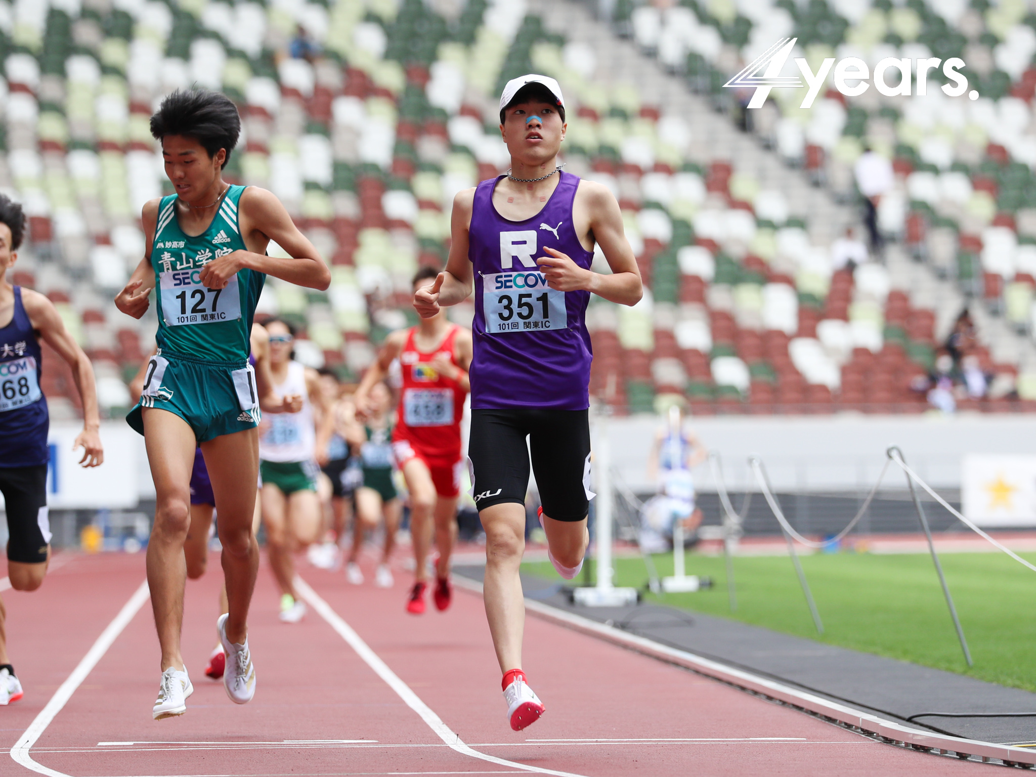4years. on Twitter: "#関東インカレ 男子2部1500m予選2組 1着 大塚直哉（立教大1年） 3:48.99 2着 山内健登（青山学院大3年）3:49.56 3着 望月 ...