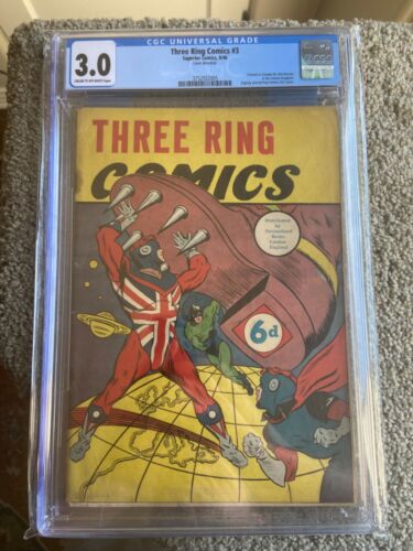 Period Comics on Twitter: "Rare 1946 Golden Age Three Ring Comics #3 Cgc 3.0 Universal Canadian ...