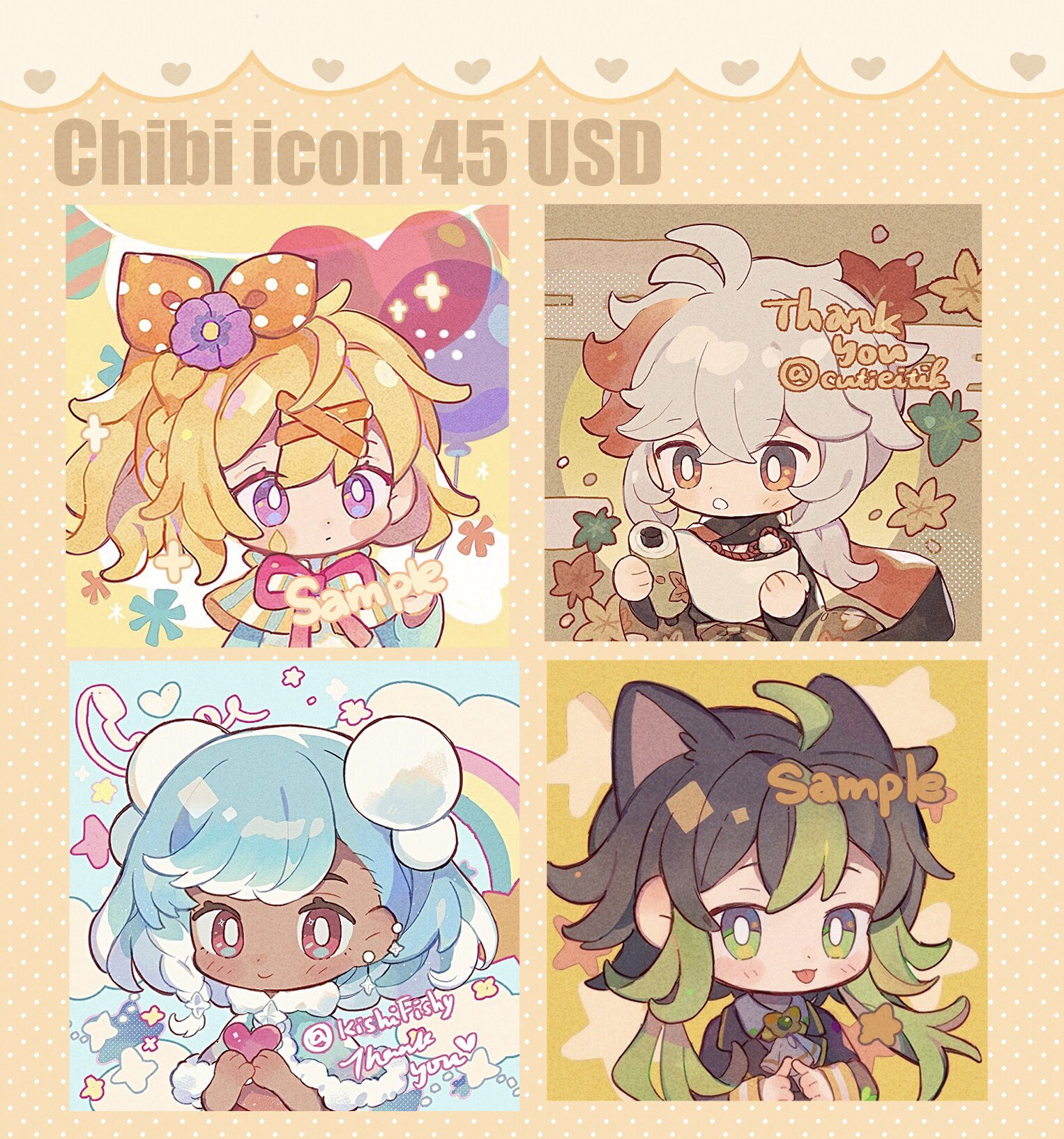 komaru🐣@art raffle pinned on Twitter: "[rts appreciated💗💗💗] commissions open! im opening chibi ...