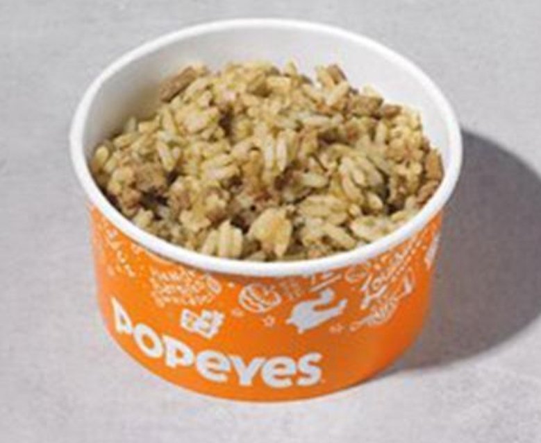 Popeyes Cajun Rice Back