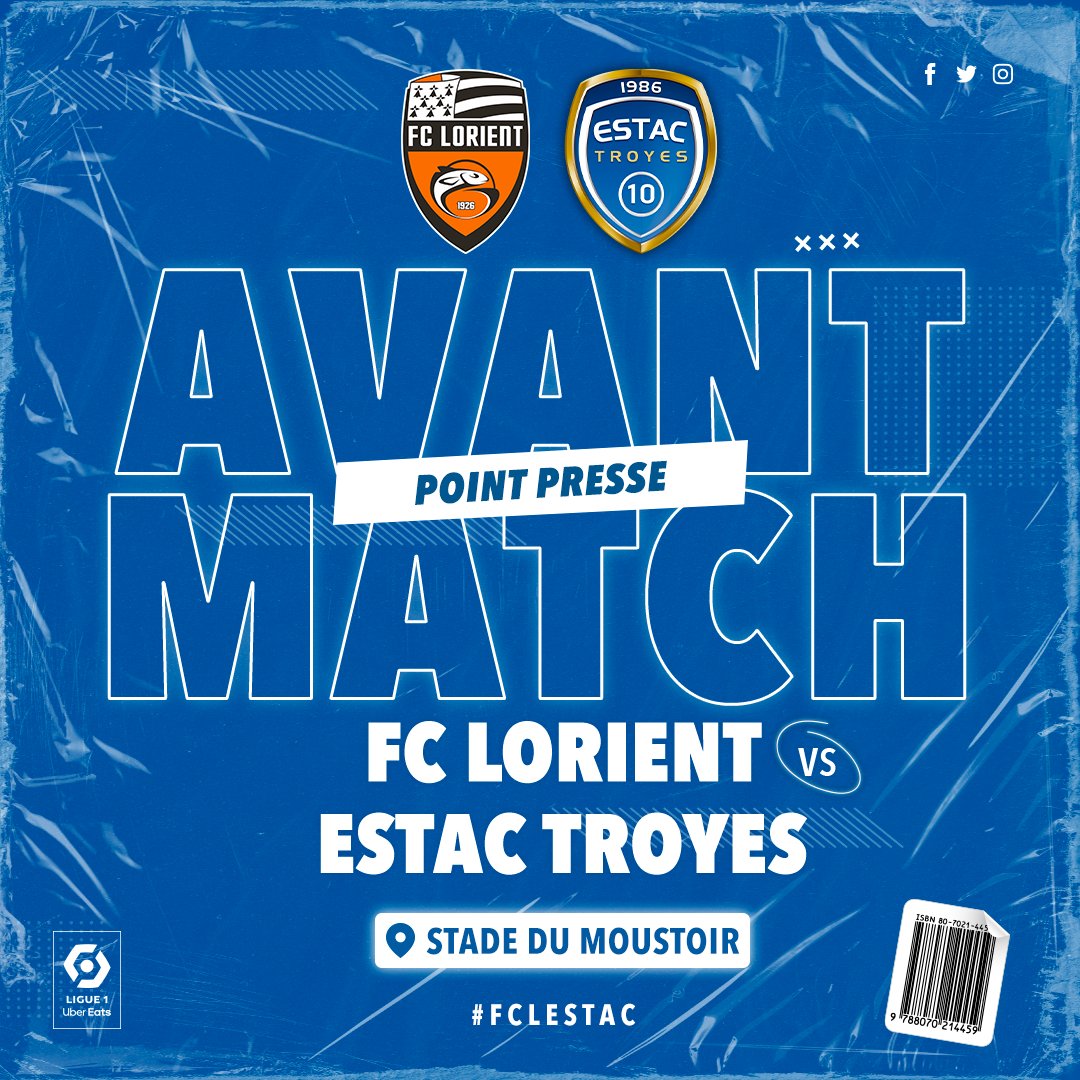 ESTAC Troyes on Twitter: "🎙Le point presse d’avant-match #FCLESTAC en présence d'Adil Rami et de ...