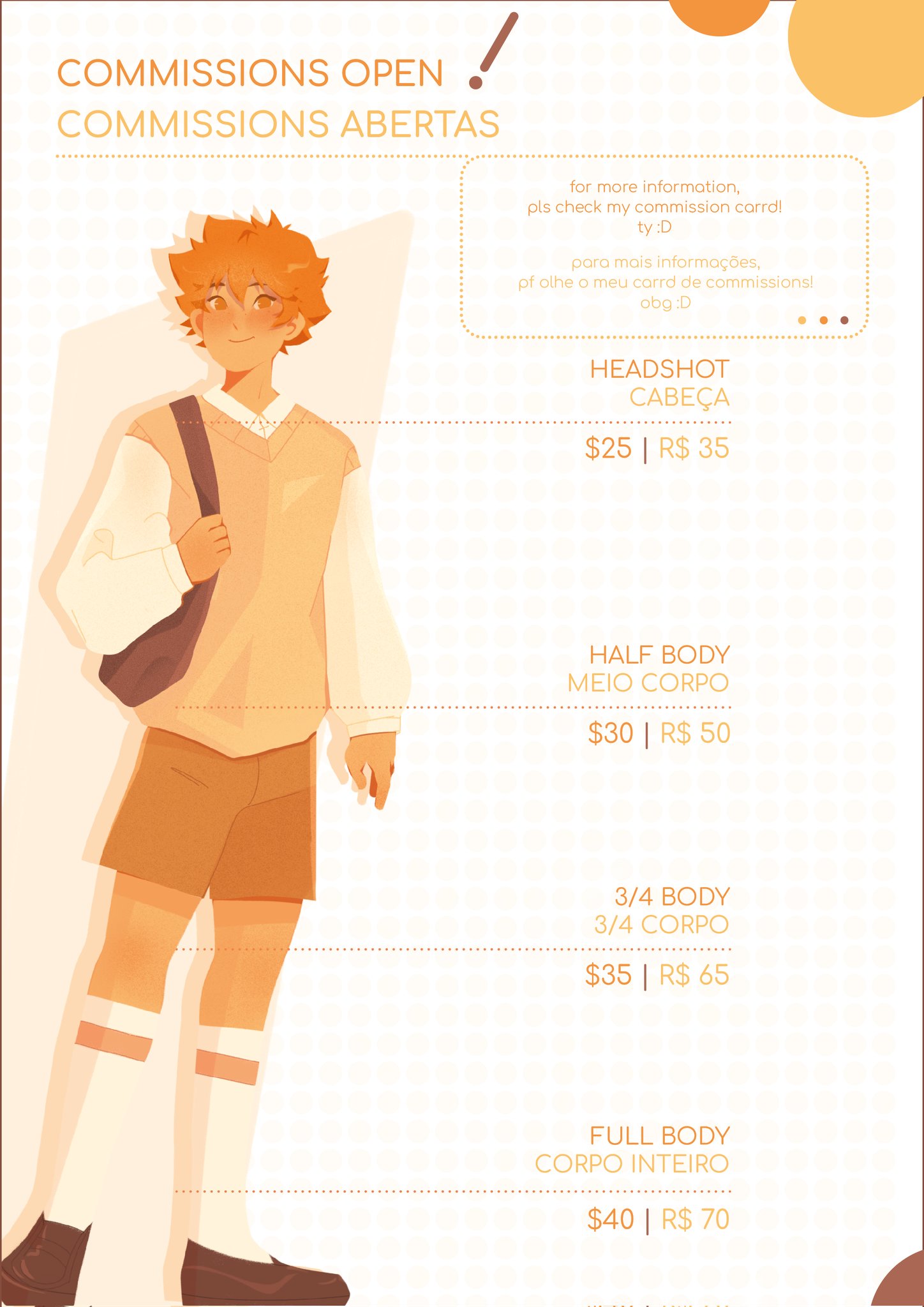 gabe | comms open ☀️ on Twitter: "[ENG] my commissions are officially open!! 💫 - starting off ...
