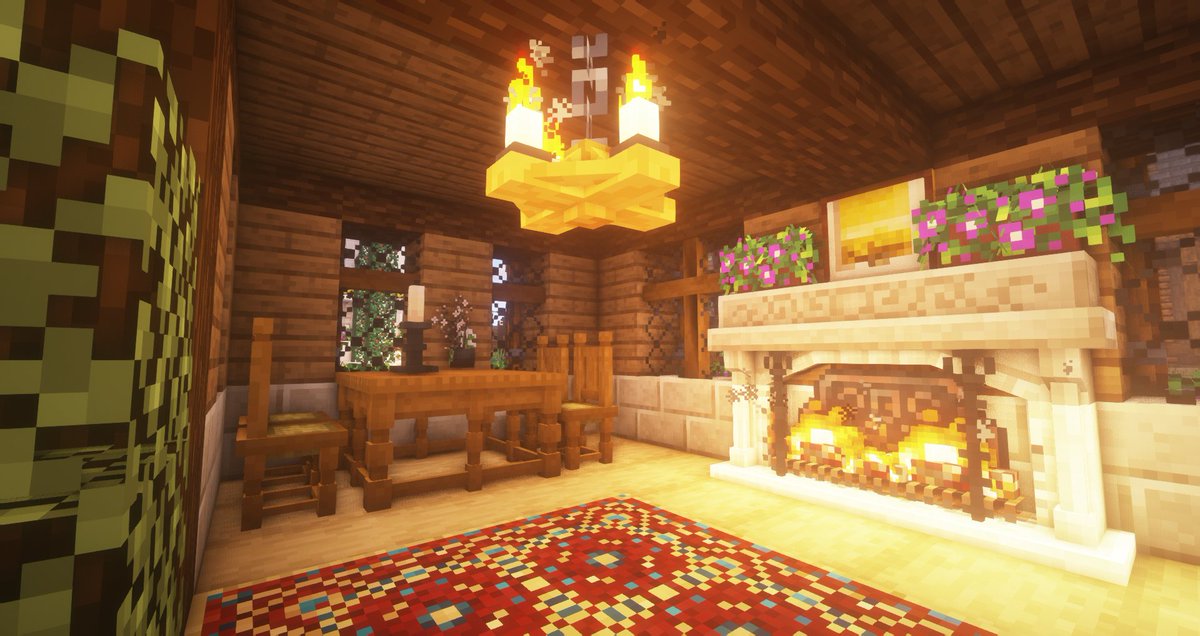 Minecraft medieval house interior - gardenkool