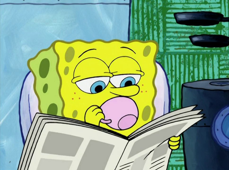 Spongebob Reading
