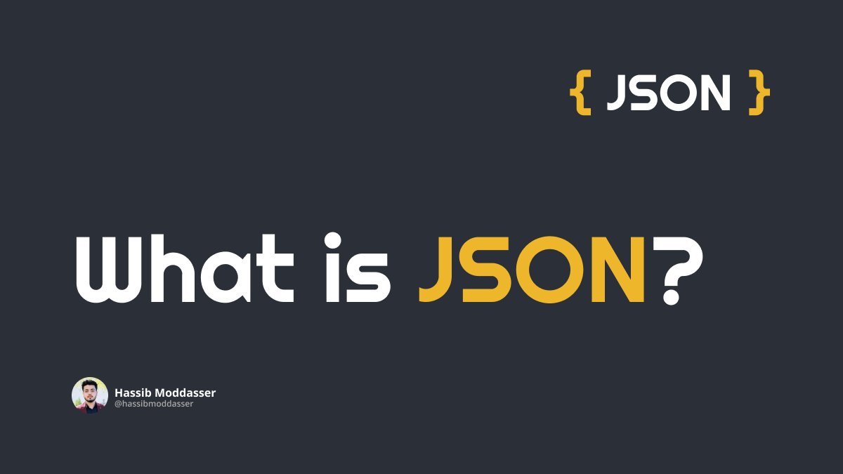 Hassib Moddasser on Twitter: "An Introduction to JSON 🧵👇 https://t.co/z4tnqVSNr7" / Twitter