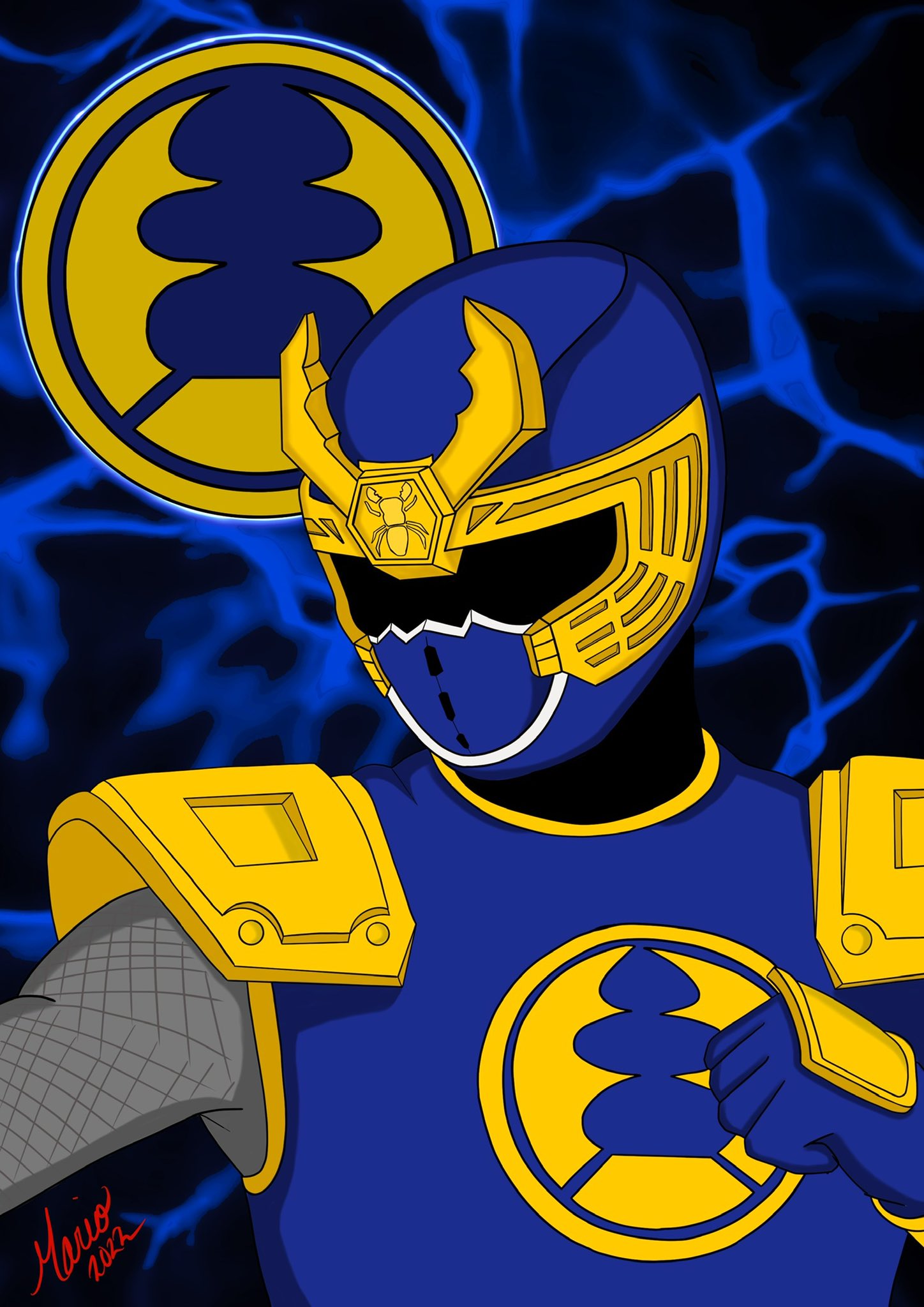 Power Rangers Ninja Storm Navy Thunder Ranger