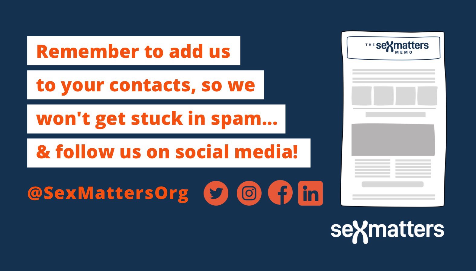 Sex Matters On Twitter If Youre A Supporter Receiving Our Memo And