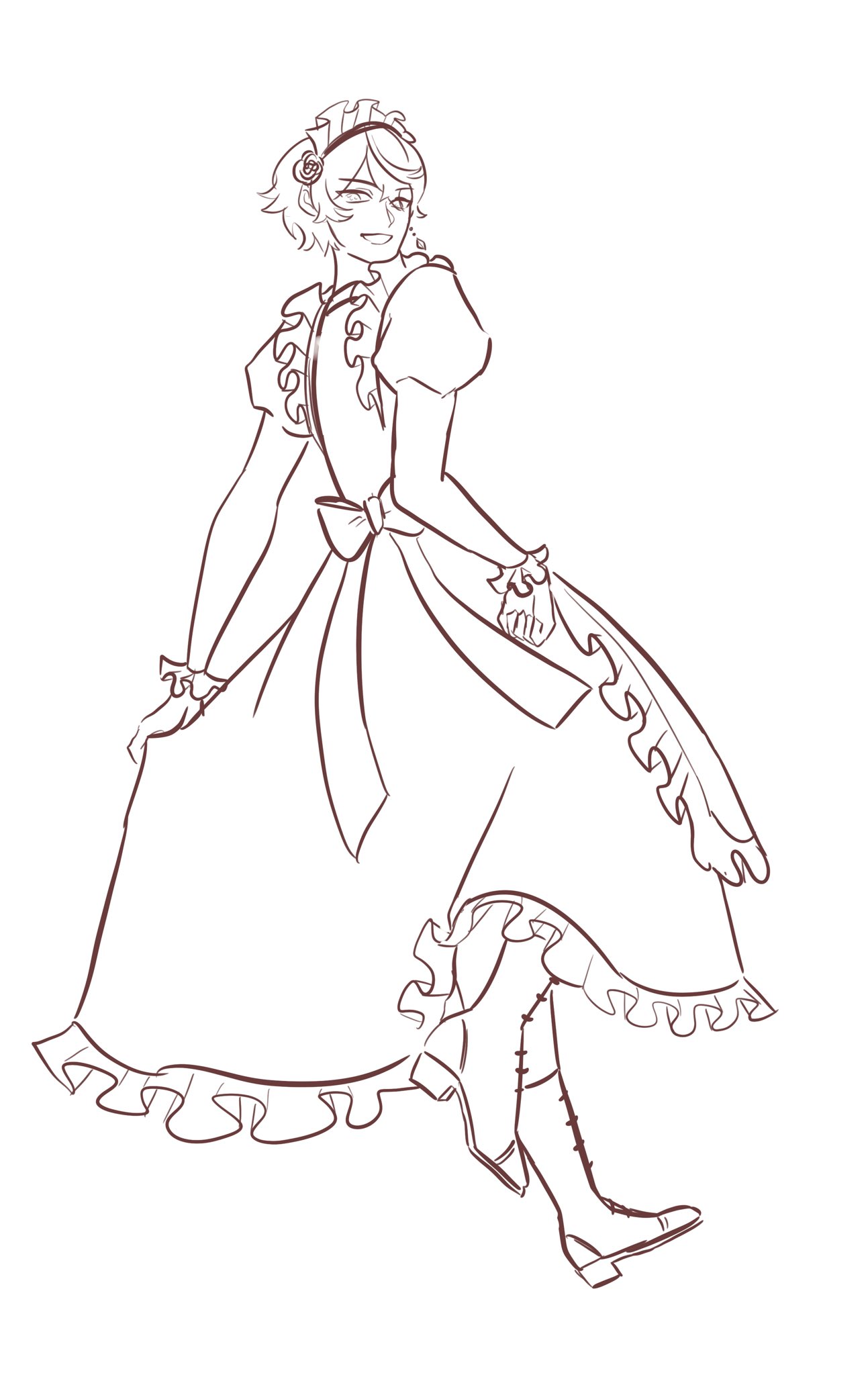 bimyou 🔞 COMMISSIONS OPEN on Twitter: "a doodle of #childe i did yesterday :) https://t.co ...