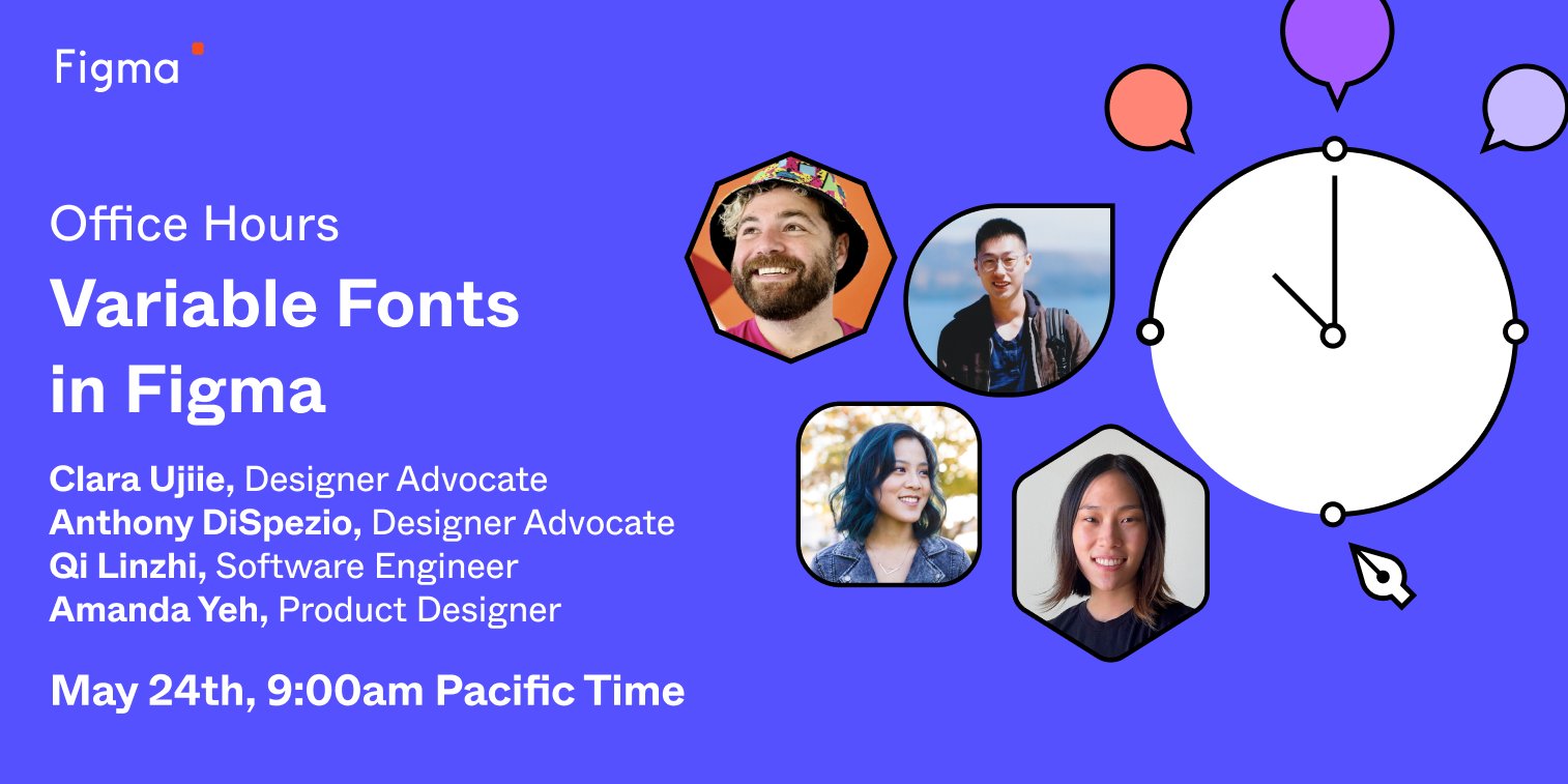 Figma on Twitter: "We now support variable fonts in Figma. 🎉 Join us for a Variable Fonts office ...