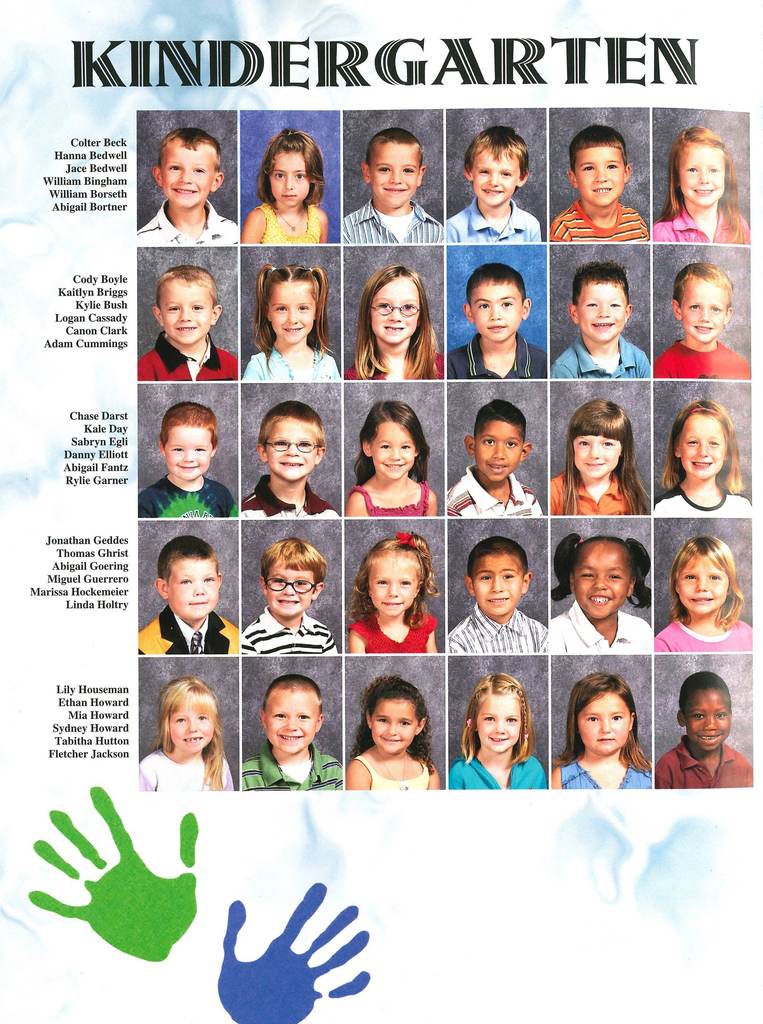 Yearbook Class Of Kindergarten 2017