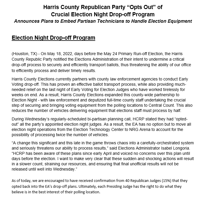 Jasper Scherer On Twitter Just In Harris County Elections