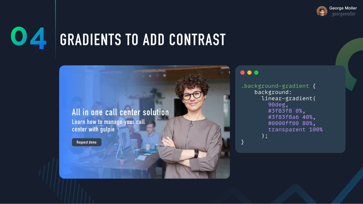 🌟 4 Practical examples that will teach you how to use gradients in web ...