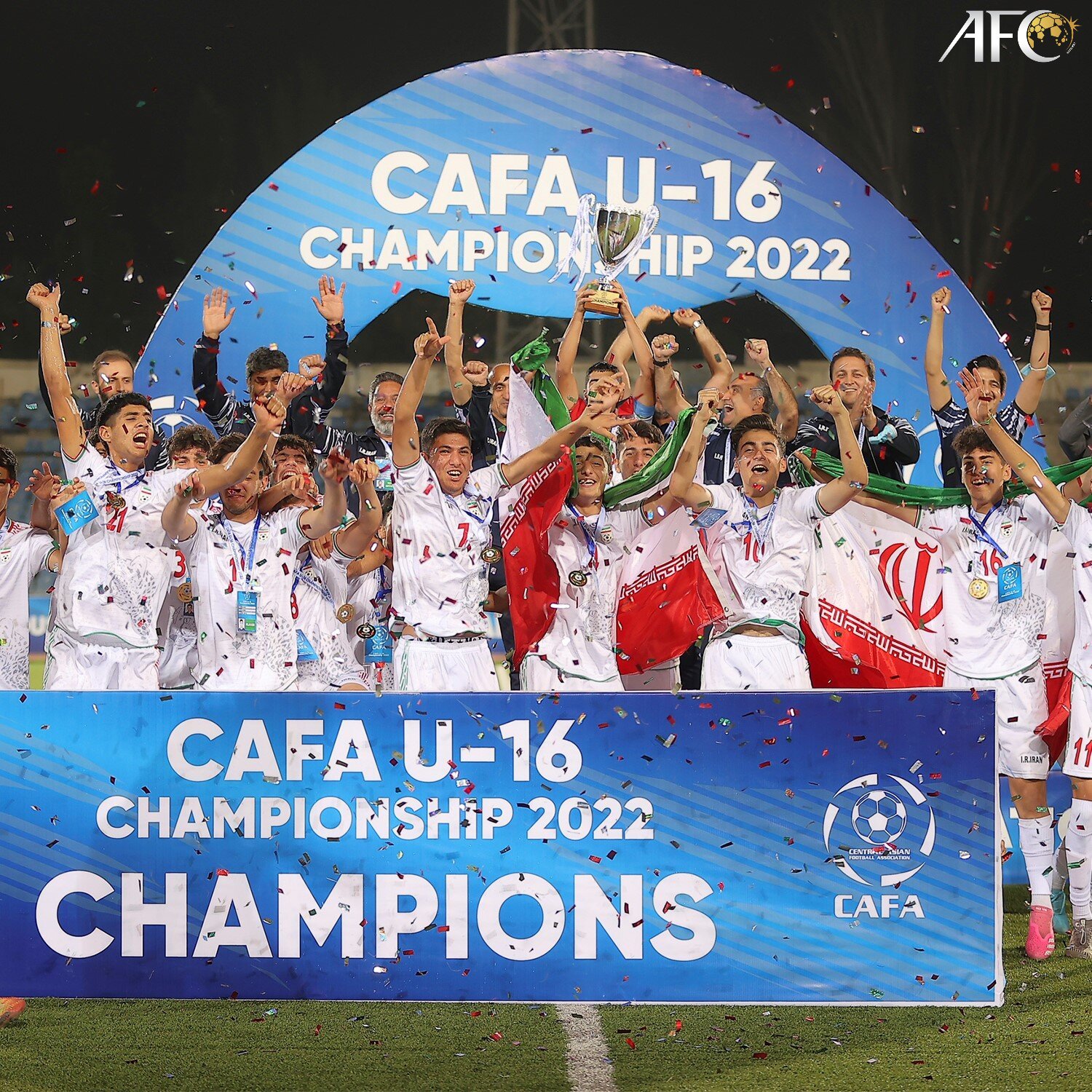 #AsianCup2023 on Twitter: "🇮🇷 Iran lift their first-ever CAFA U16 title! 👏 https://t.co ...