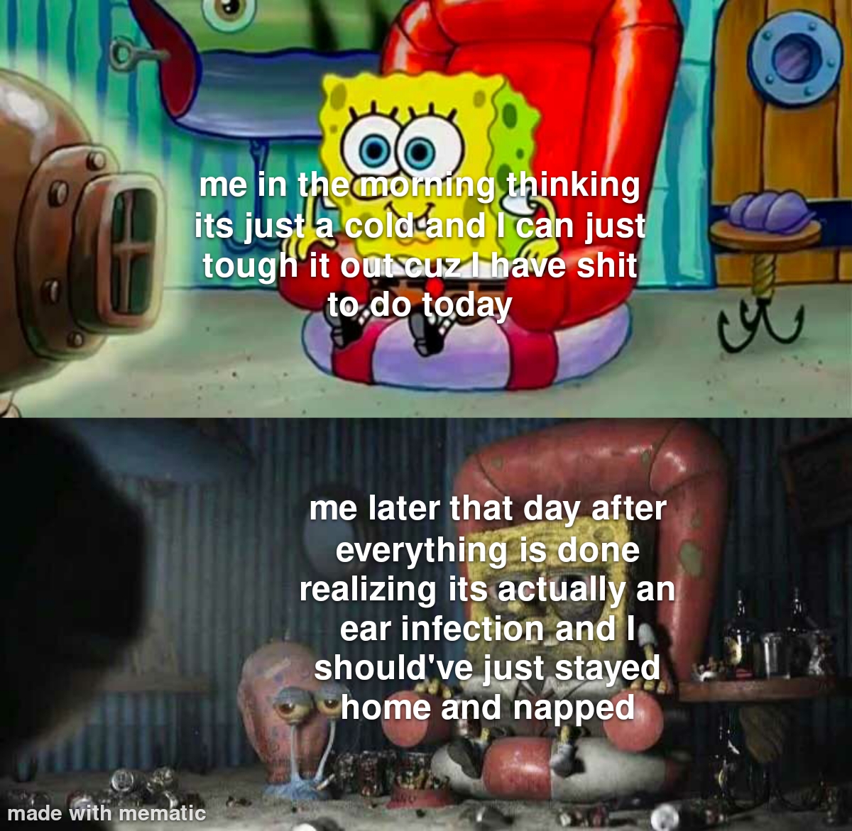 How Tough Am I Meme Spongebob