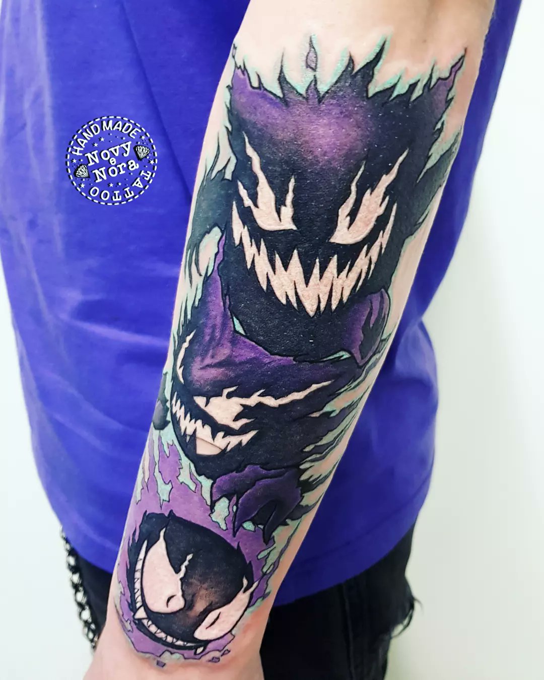 Gengar Evolution Tattoos