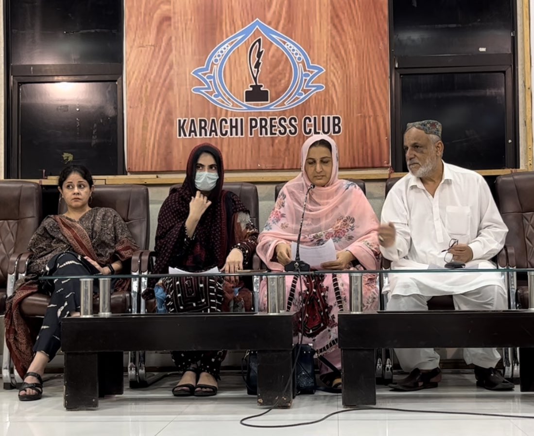 Nida Kirmani on Twitter: "Press conference held today by @YakjehtiKarachi & @VBMP5 to condemn ...