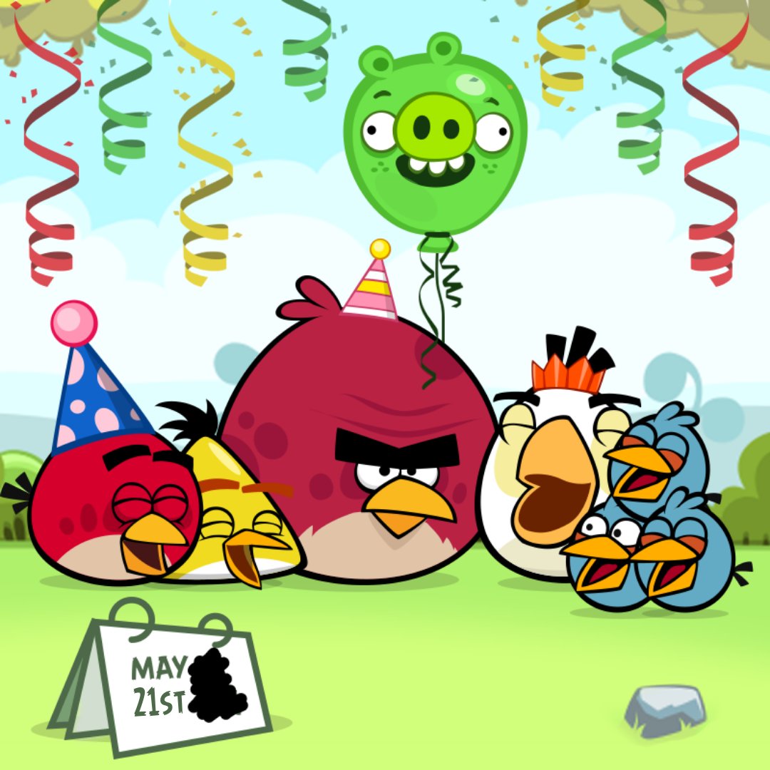 Angry Bird Birthday Background