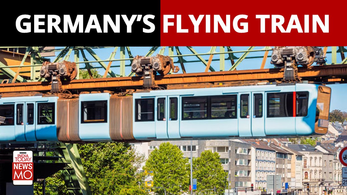 This is not a sci-fi movie. These are the flying trains of Germany ...