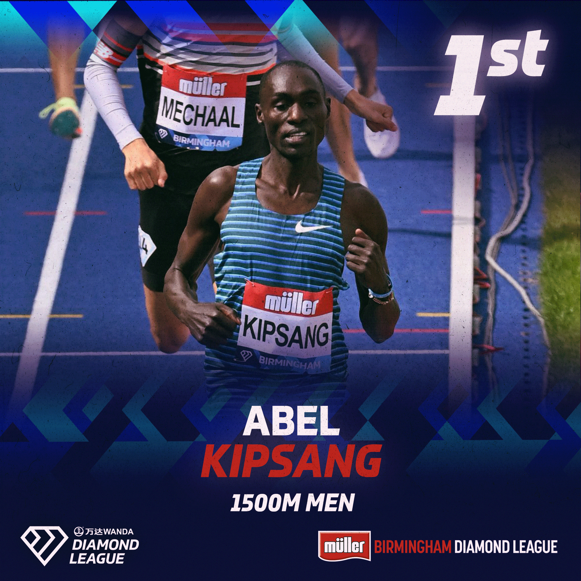 Müller Birmingham Diamond League on Twitter: "Abel Kipsang wins the #DiamondLeague 1500m with a ...