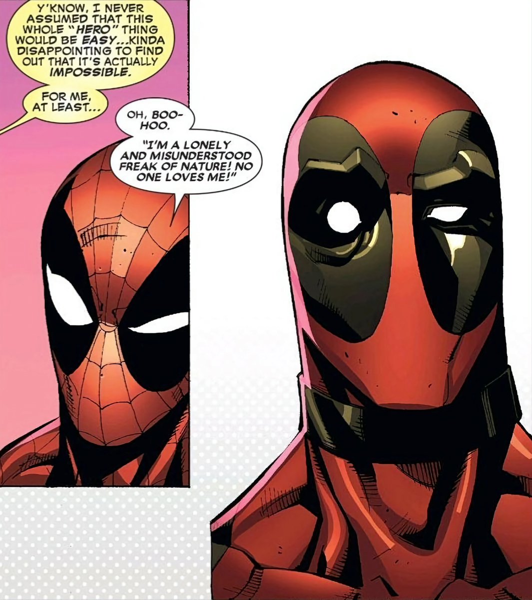 「followed by spidey angrily slotting it back in place before 」 t⎊usl ♥️の漫画