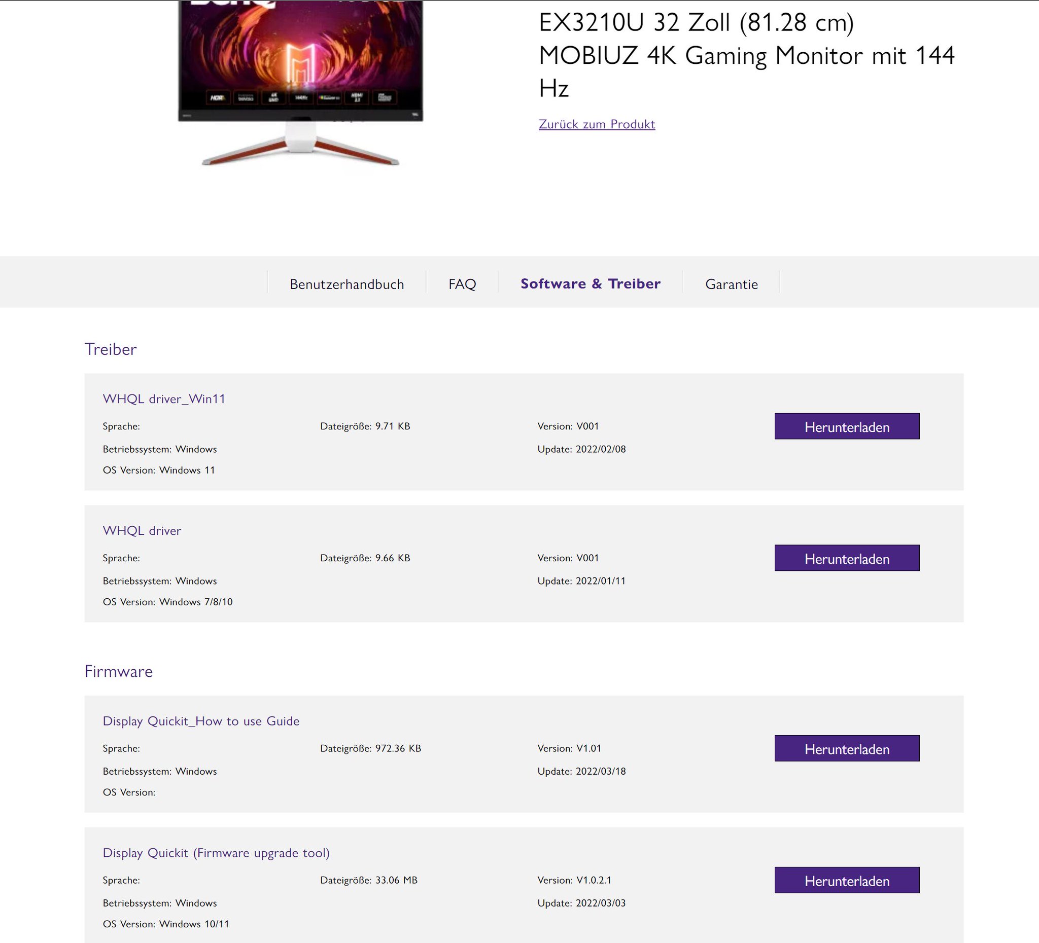 Relax on Twitter: "@BenQEurope You say that the EX3210U can use your display Quickit (firmware ...