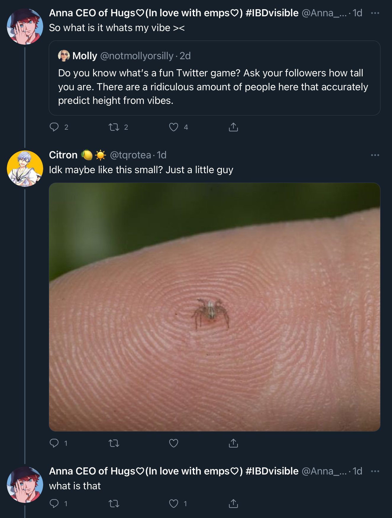 A3! Struggle Tweets on Twitter: "[ spider , spiders , bug , insect , arachnid ] That’s tiny tiny ...
