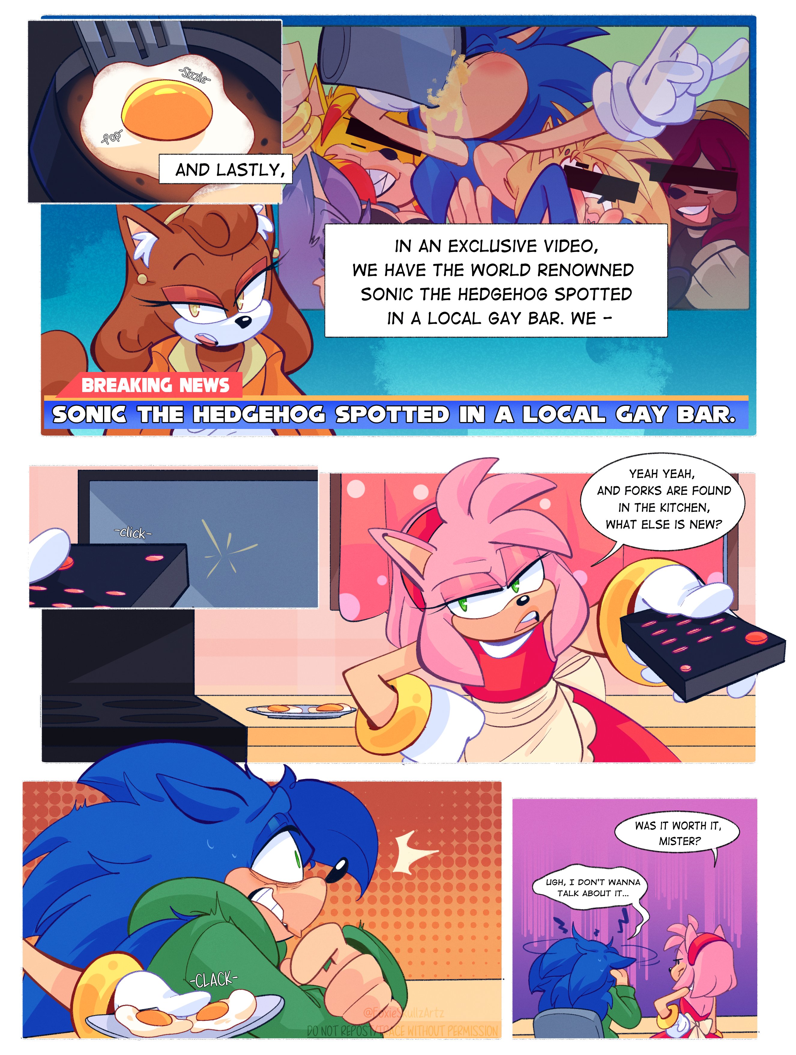 FoxieSkullz Artz on Twitter: "He had fun lol #SonicTheHedgehog #sonicfanart #AmyRose https://t ...