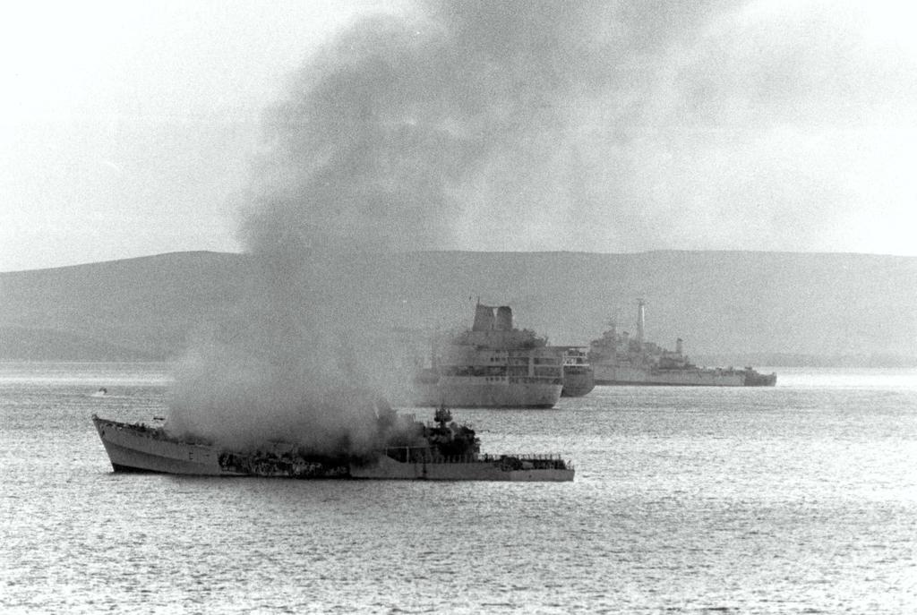 Hms Antelope Sinking