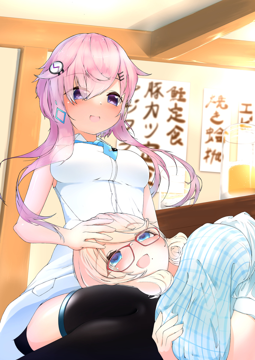 うひよー🔞 on Twitter: "よしよしそらフィー #VOICEROID #VOCALOID #CeVIO #桜乃そら #フィー #居酒屋 #膝枕 #頭なでなで https://t.co ...
