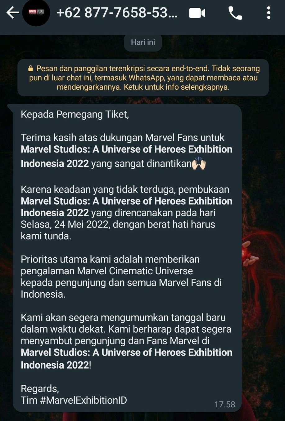 Habis Nonton Film on Twitter: "Marvel Studios: A Universe of Heroes Exhibition Indonesia awalnya ...