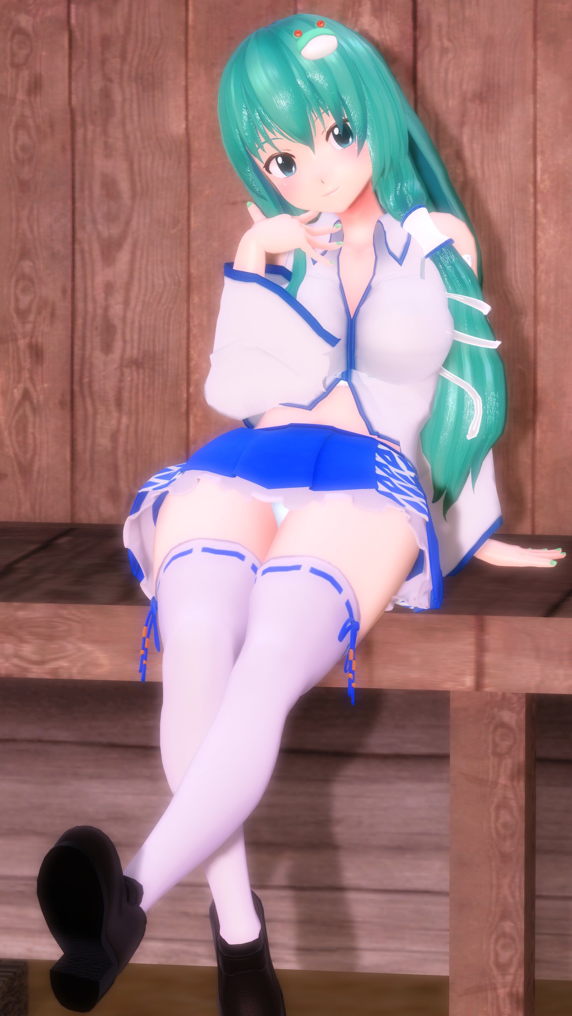 3DCGModeler-Kanata on Twitter: "RT @epcs64: 腰掛け早苗さん。ポーズ付けながらモデルを修正します。 https://t.co/5dqJ9TZwPZ ...