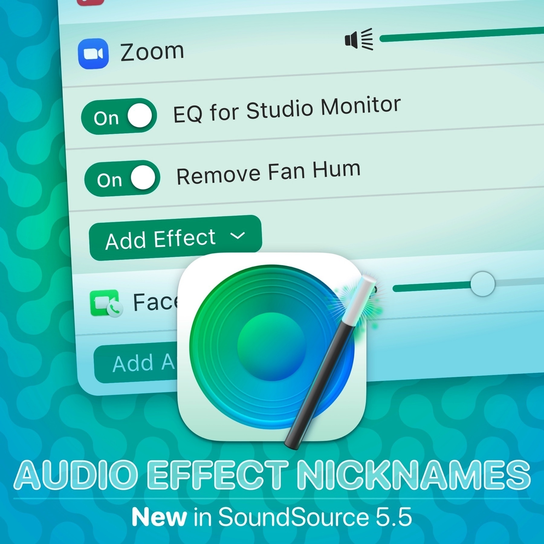 Rogue Amoeba on Twitter: "Using audio effects with SoundSource, to adjust audio from any app ...