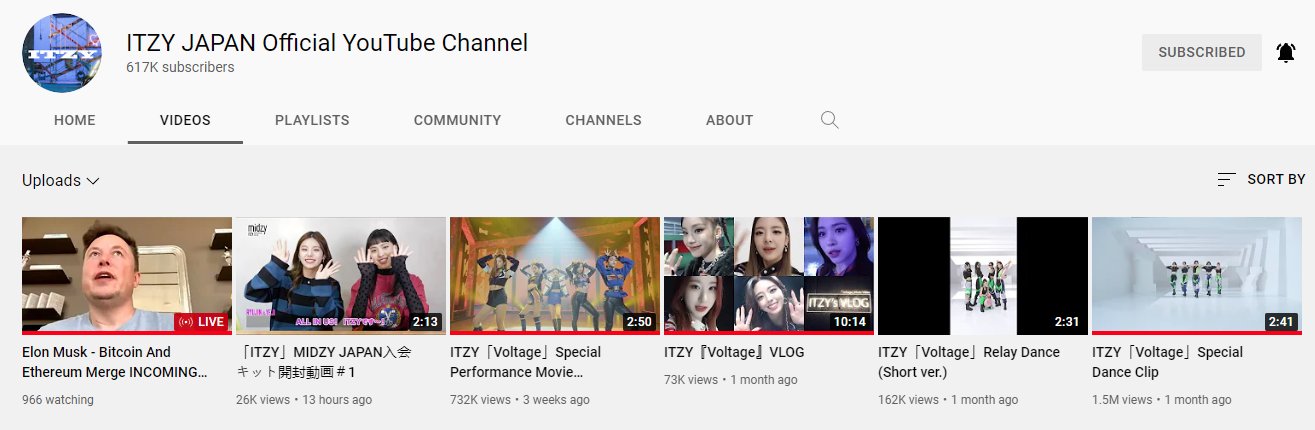 ITZY Worldwide Team on Twitter: "Hello @JYPEITZY_JP @ITZYofficial @warnermusic_jp your Youtube ...