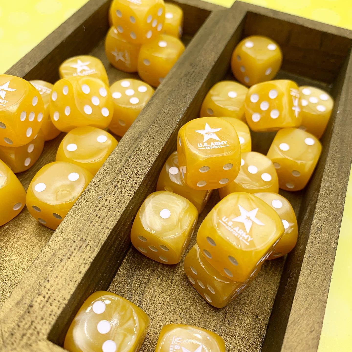 Mokko on Twitter: "We love our yellow marble effect dice 💛💛💛 # ...