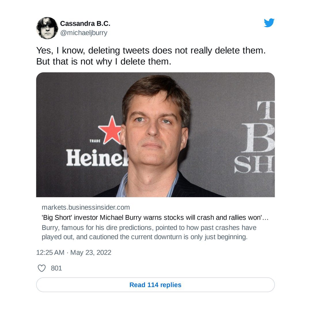 Michael Burry Archive on Twitter: "https://t.co/eNMcNEIkp5" / Twitter